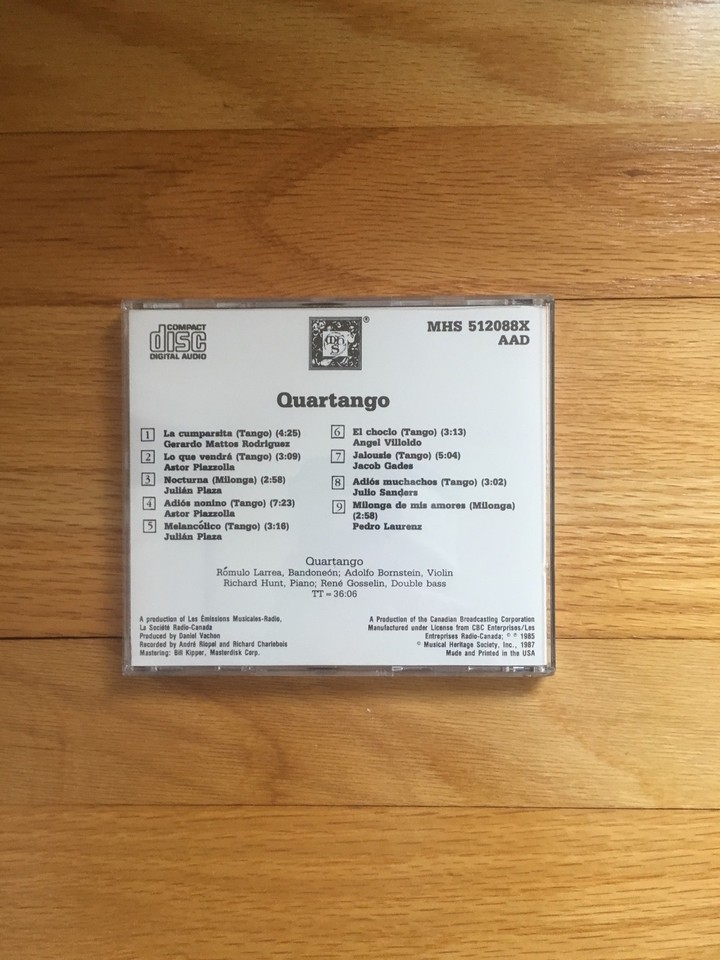QuarTango CD (MHS 512088X) | eBay