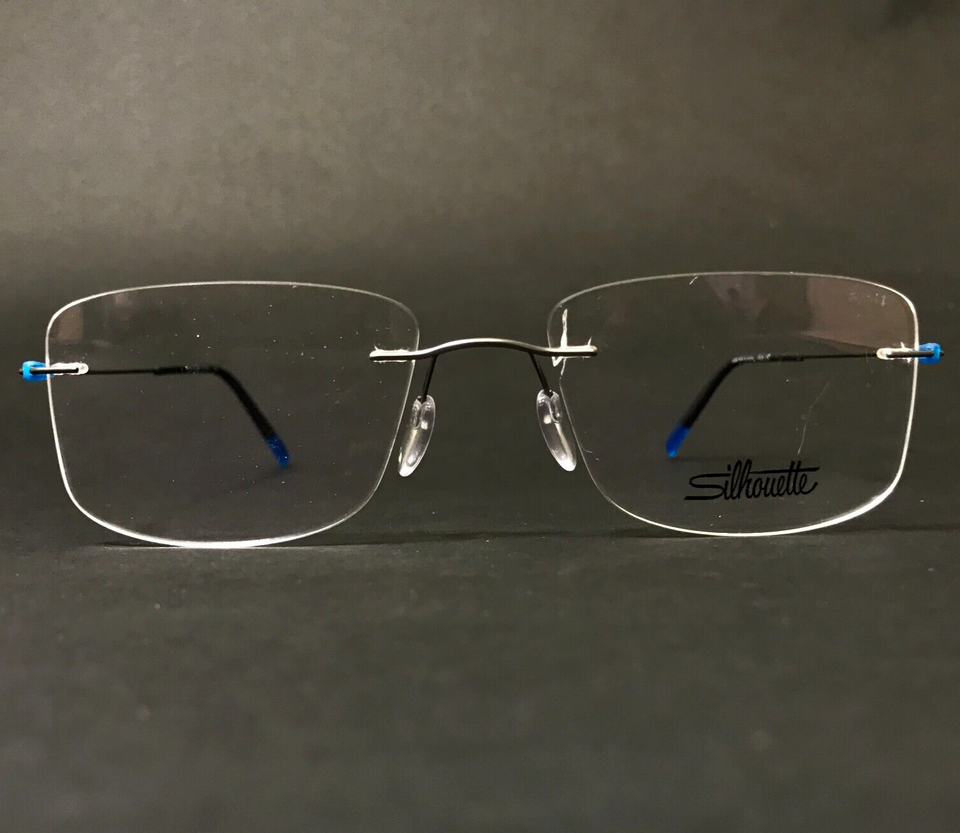 Silhouette Eyeglasses Frames 5500 BJ 6660 Gray Blue Dynamic Colorwave ...