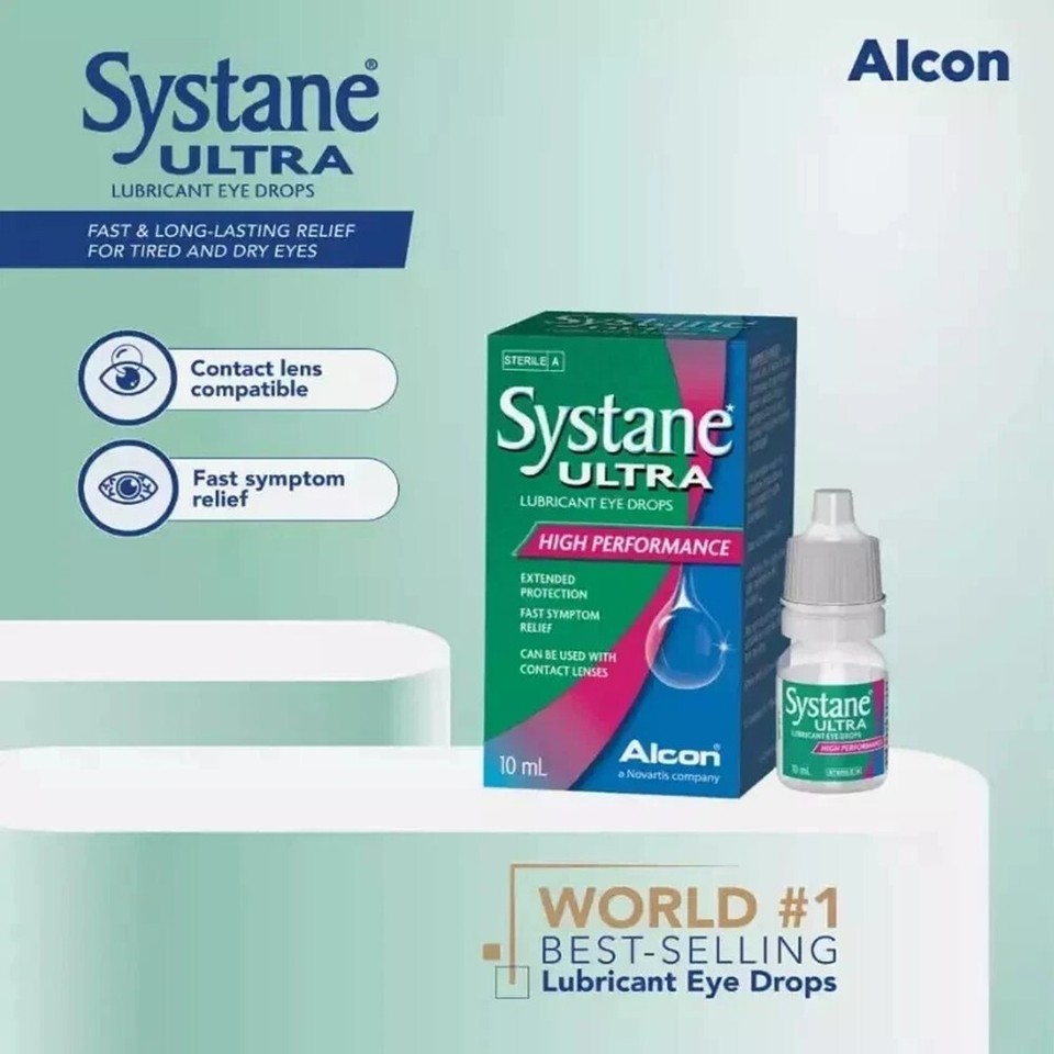 Up to 20 Box Alcon Systane Ultra Eye Drops Lubricant High Performance ...