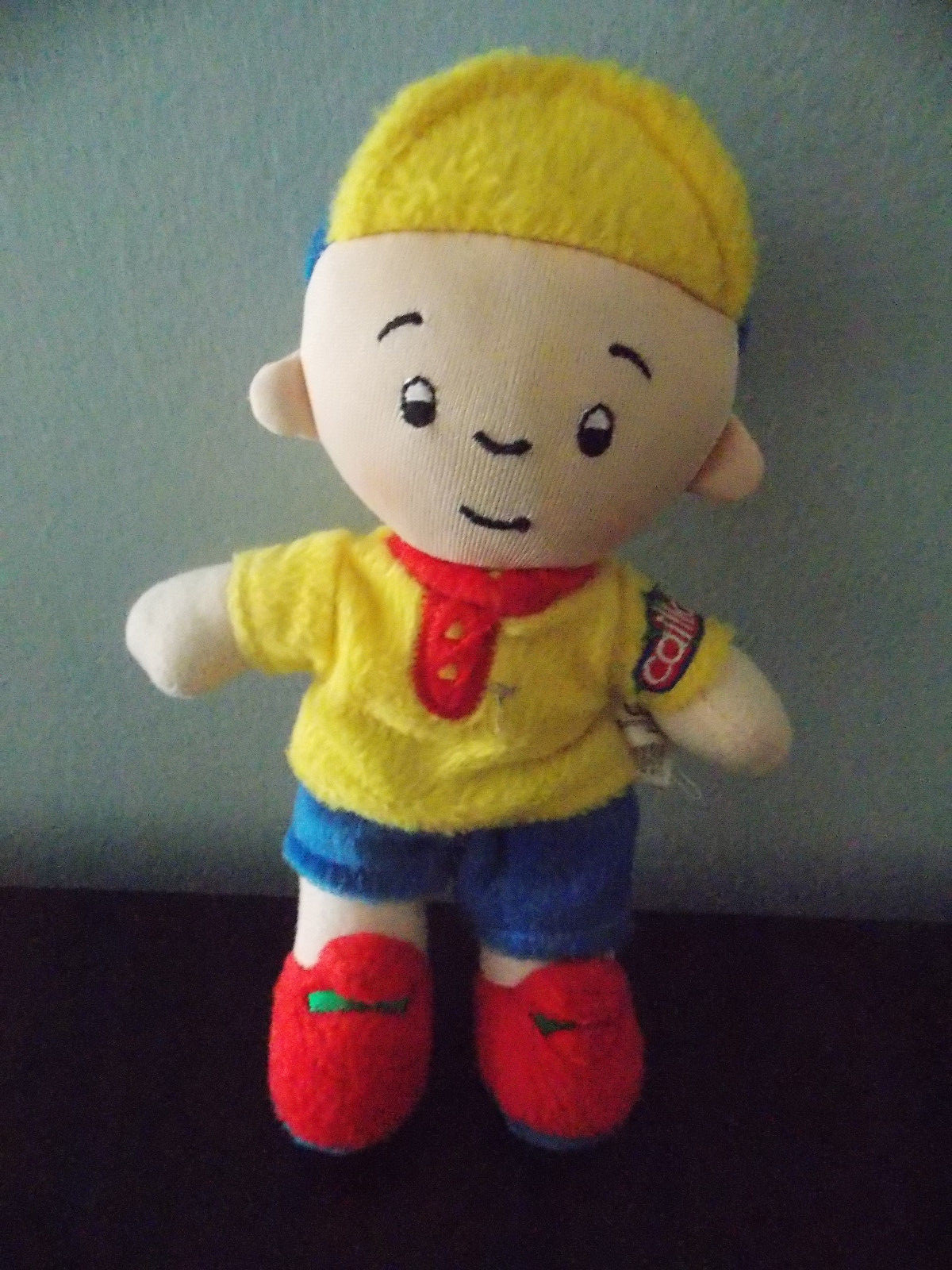 PBS Kids 2012 Caillou 6.5" Plush Stuffed Toy Doll Yellow Top Blue ...