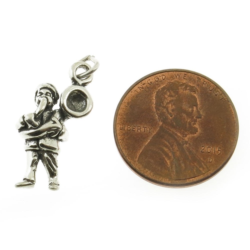 925 Sterling Silver New Orleans Tuba Player Charm Made in USA | eBay