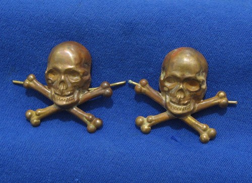 WWI FRENCH AUSTRIAN GERMAN SERBIA SKULL CROSS BONES COCKADE PINS ...