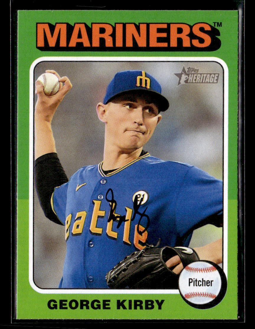 2024 Topps Heritage #60 George Kirby SP SHORT PRINT CARD Seattle ...