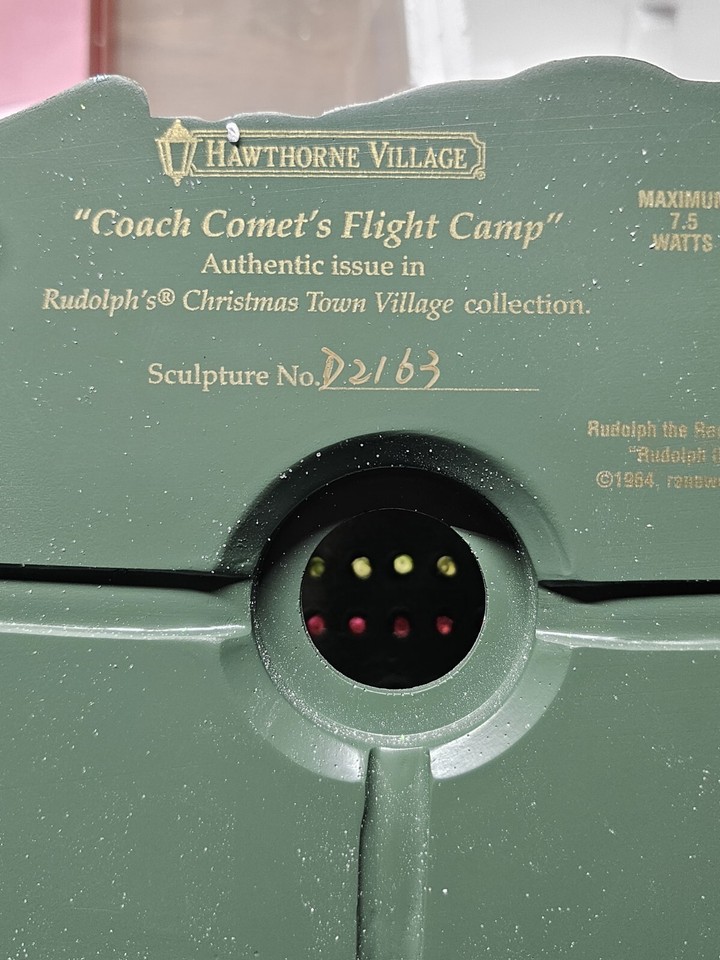 Hawthorne Village Rudolph's Christmas Town Coach Comet's Reindeer ...