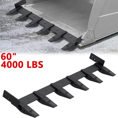 Bucket Tooth Bar Tractor Bucket Teeth 60'' Heavy Duty Steel Bucket ...