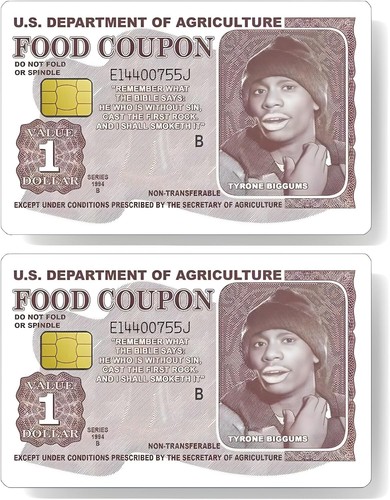 Credit Card Skins Food Stamp EBT Card Sticker Tyrone Biggums 2-Pack | eBay