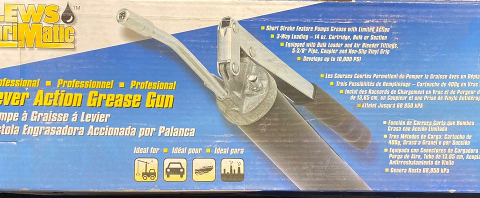 PLEWS LUBRIMATIC 30-475 GREASE GUN | eBay
