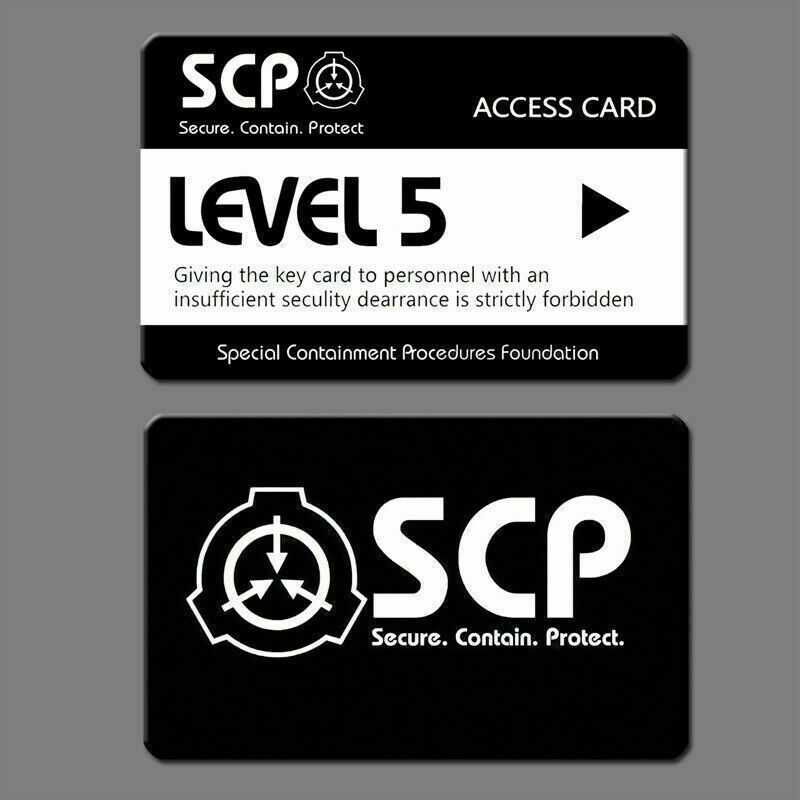 10pcs SCP Foundation Keycards PLASTIC CARD electronic pass cosplay ...