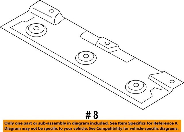 For BMW 530i xDrive 2017-2021 BMW 51487347036 Rear Upper Floor Pan Heat ...