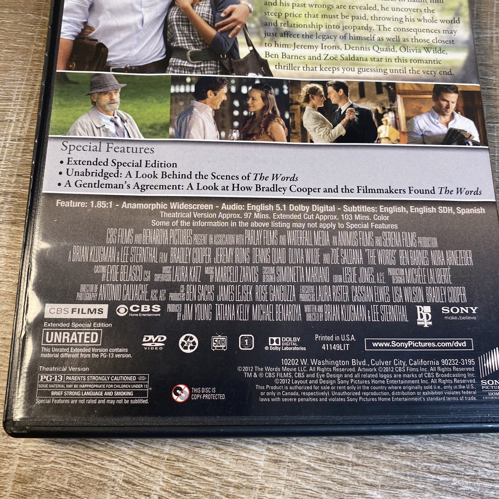 The Words DVD Brian Klugman(DIR) 43396411494| eBay