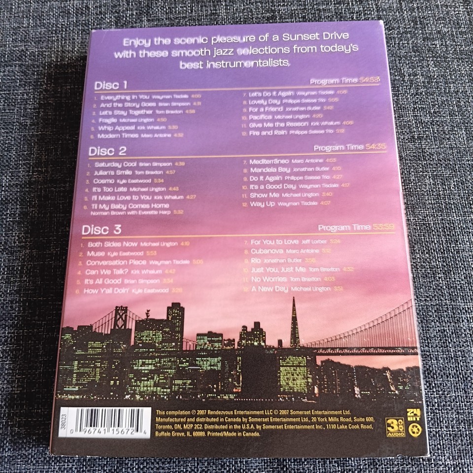Sunset Drive a Smooth Jazz Collection 3 CDs | eBay
