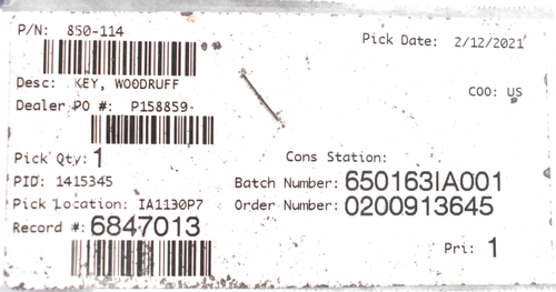 RAYMOND 850-114 WOODRUFF KEY (LOT OF 2) | eBay