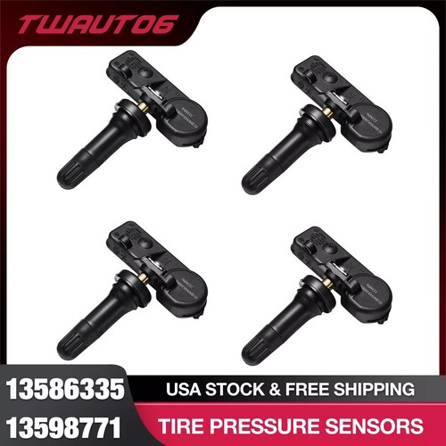 (4) OEM TPMS Tire Pressure Monitoring Sensors for Chevy GMC 13586335/ ...