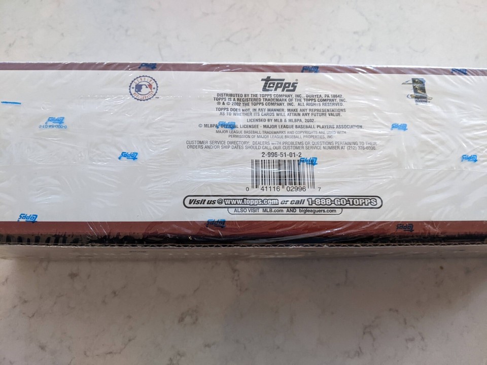 2002 Topps Baseball FACTORY Sealed Complete Set 1-718 Mauer RC, Pujols ...