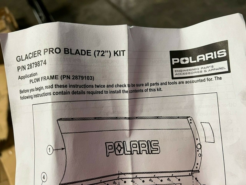 Polaris Ranger 72" Glacier Pro HD Steel Plow Blade | 2879874 ...