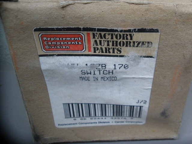 Carrier Bryant Payne HH 12zb 170 HH12ZB170 Furnace Limit Switch for ...