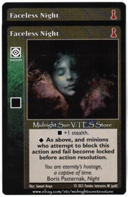 Faceless Night x2 New Blood 2023 V:TES VTES Vampire CCG | eBay
