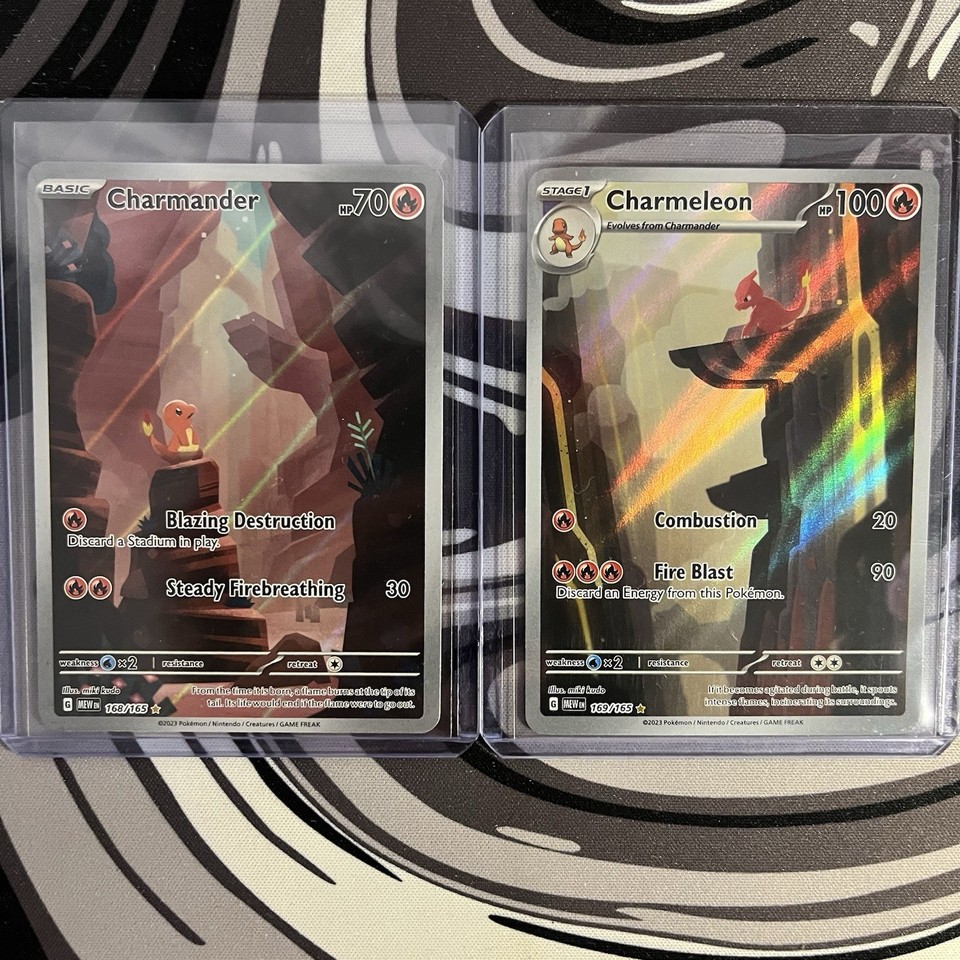 Pokémon 151 Full Art Gen 1 Starter Illustration Rare Set | Squirtle ...