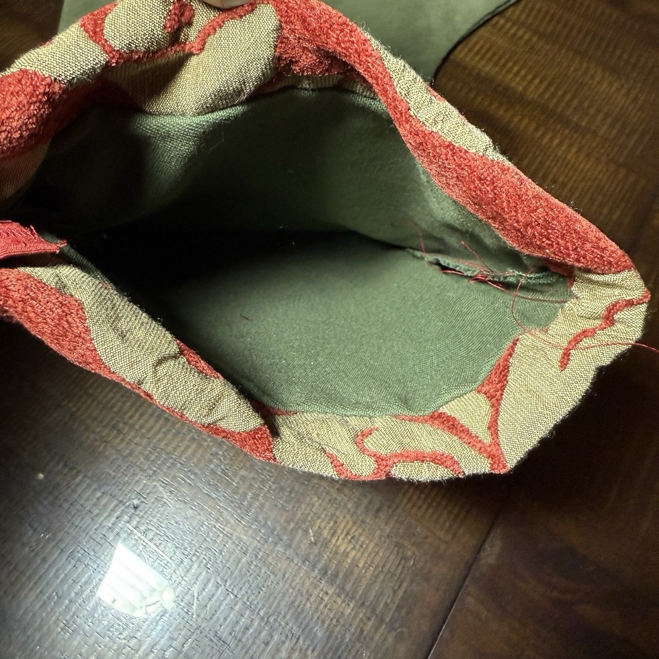 Christmas Stocking Handmade Victorian Tapestry Damask Upholstery Fabric ...