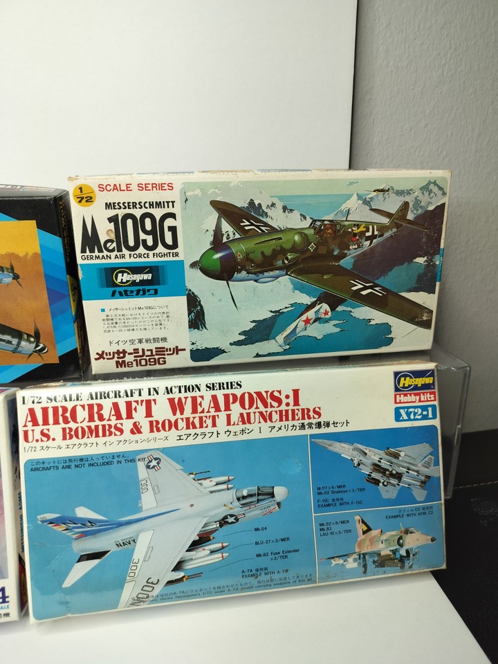 VINTAGE LOT OF (6) MIXED SCALE MILITARY AIRPLANE & VEHICLE WAR MODEL ...