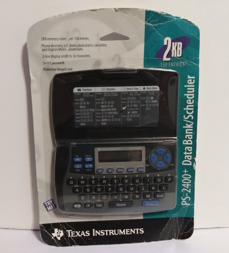 Vintage Texas Instruments PS-2400+ Data Bank Scheduler 2KB New 1995 | eBay