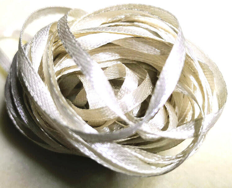 Craft Sew Knit Narrow Doublesided Ribbon 10 metres 3mm 1/8" Antique ...