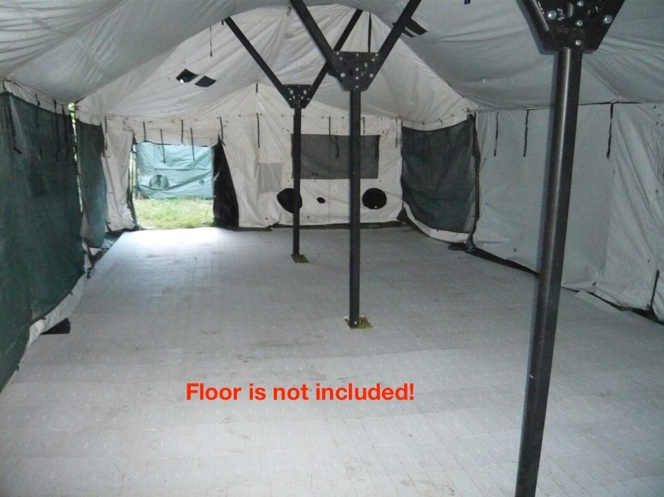 Tan MGPT, Modular General Purpose Army Tent, Medium 18x36' | eBay