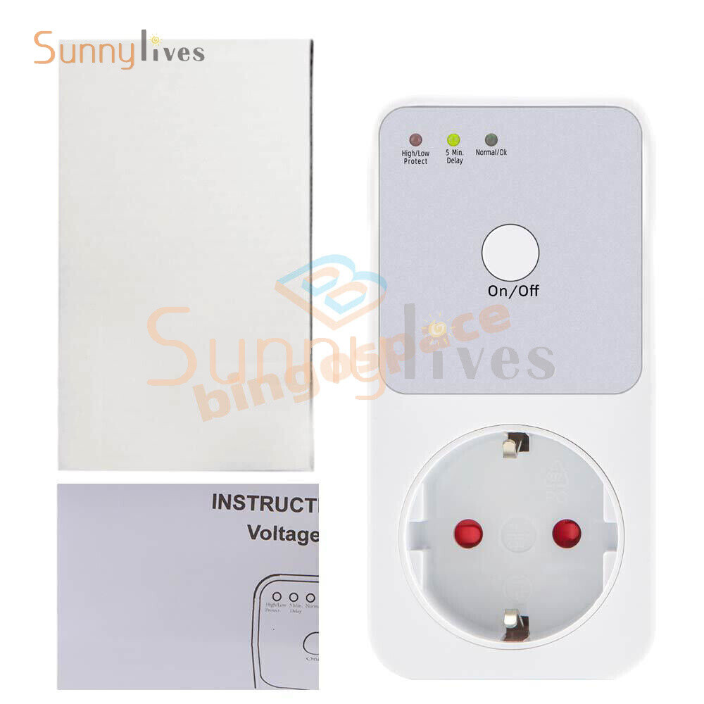 Automatic Voltage Protector AC 220V Power Surge Safe Protector Socket Switcher | eBay