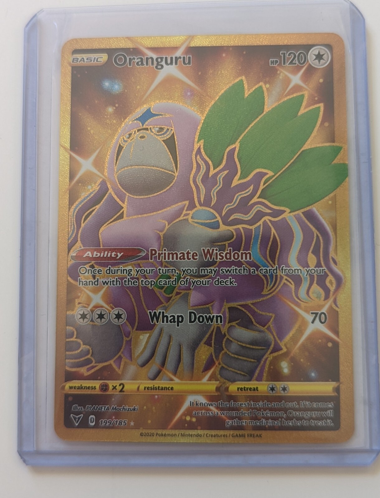 Oranguru 199/185 - Vivid Voltage - Gold Secret Rare - NM/Mint - Pokemon ...