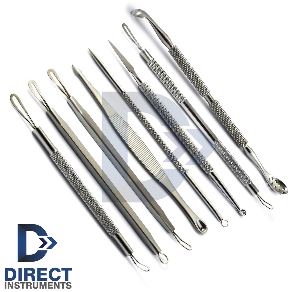 Professional Blackhead Extractors Comedone Remover SETS Acne Pimple ...