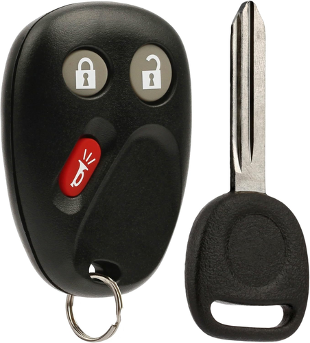 Key Fob Keyless Entry Remote with Ignition Key fits 2003-2006 Chevy g ...