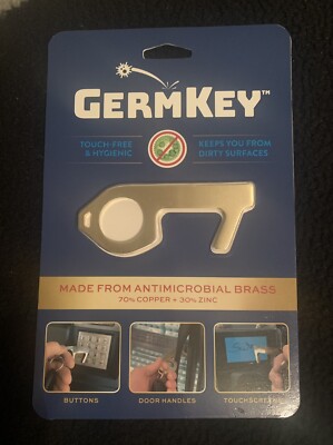 New Original Germ Key Brass Antimicrobial Door Touch-Free Hygienic Tool ...