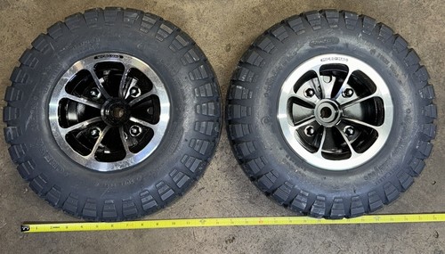 14"x4" 4.00-6 FOAM Drive TIRES wheel assembly rims hub 17mm bore Jazzy ...