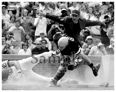 MLB Pittsburgh Pirates Catcher Ed Ott Play at the Plate 8 X 10 Photo ...