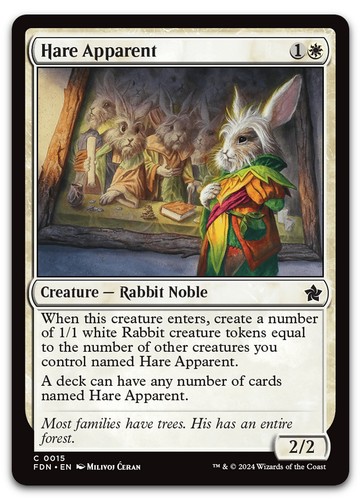 Hare Apparent #15 (NM) Foundations FDN Magic MTG | eBay