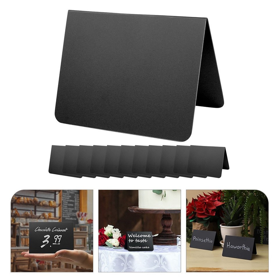 10 Pcs Reusable Mini Chalkboard Signs Small Table Signs for Food Label ...