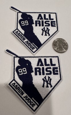2- Aaron Judge/NEW YORK YANKEES Embroidered Iron On Patches. Approx. 3 ...