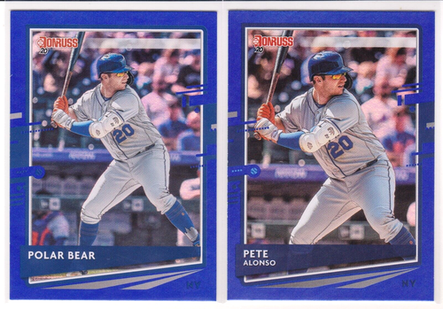 2020 Donruss Pete Alonso #204 And Polar Bear Variation Blue Holo Foil ...