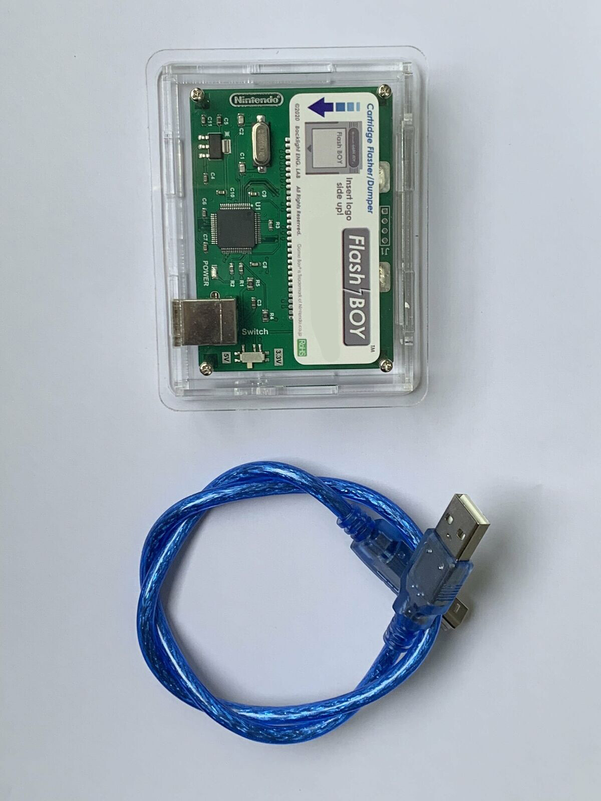 For Gameboy Flash Boy-NS DMG&GBC Game Cartridge Dumper Flasher ROM+USB ...