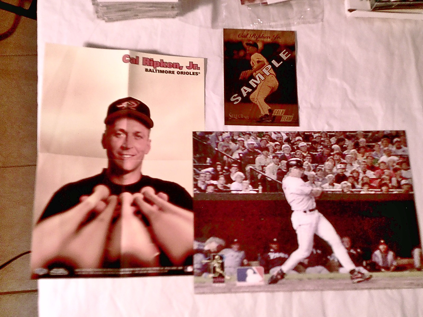 CAL RIPKEN JR MOTION REPLAY + SI POSTER + GOLD CERTIFIED PROMO ORIOLES ...