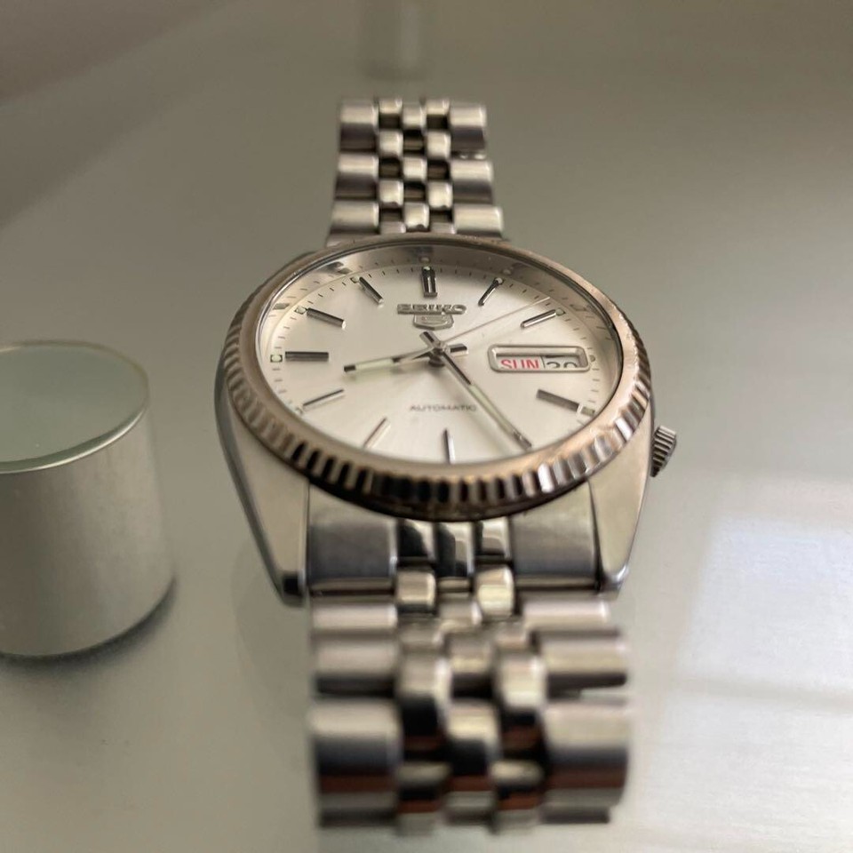 【SEIKO】Seiko Speed Timer Black Dial Orange Second Hand AT Men's Watch ...