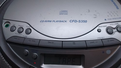 Sony CFD-350 Portable Stereo AM/FM Radio CD Cassette Player Recorder ...