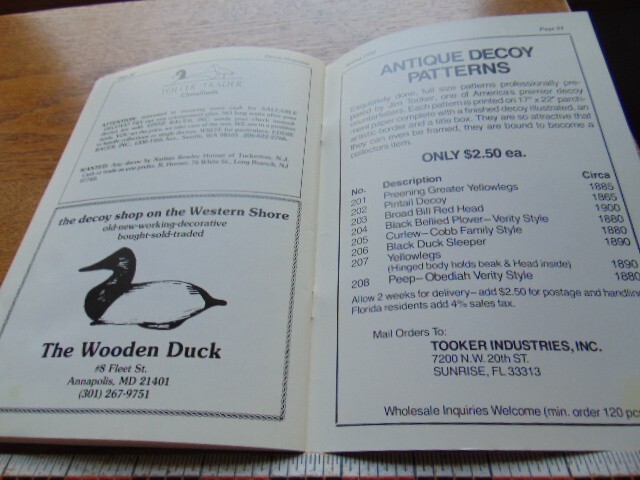 Decoy Magazine Spring 1982 Vol. 6 No. 2- 18 pages of decoys plus ...