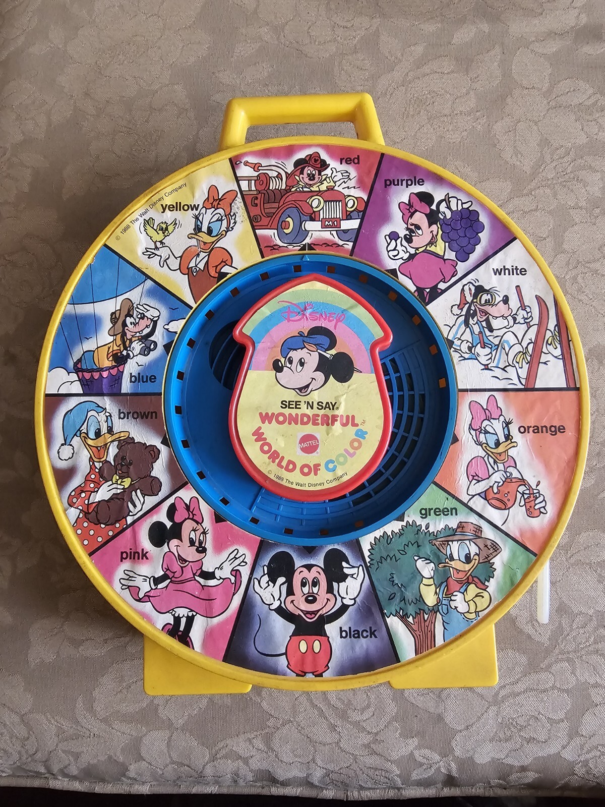1988 MATTEL DISNEY See N Say Wonderful World of Color MICKEY MOUSE ...