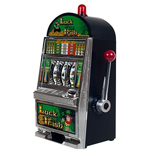 Luck of The Irish Slot Machine Bank - Slots with Chrome Bevel and Tray ...