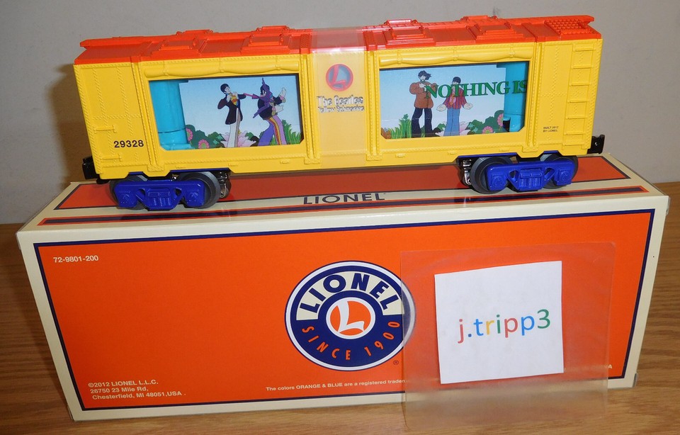 LIONEL 6-29328 BEATLES YELLOW SUBMARINE OPERATING AQUARIUM CAR TOY ...