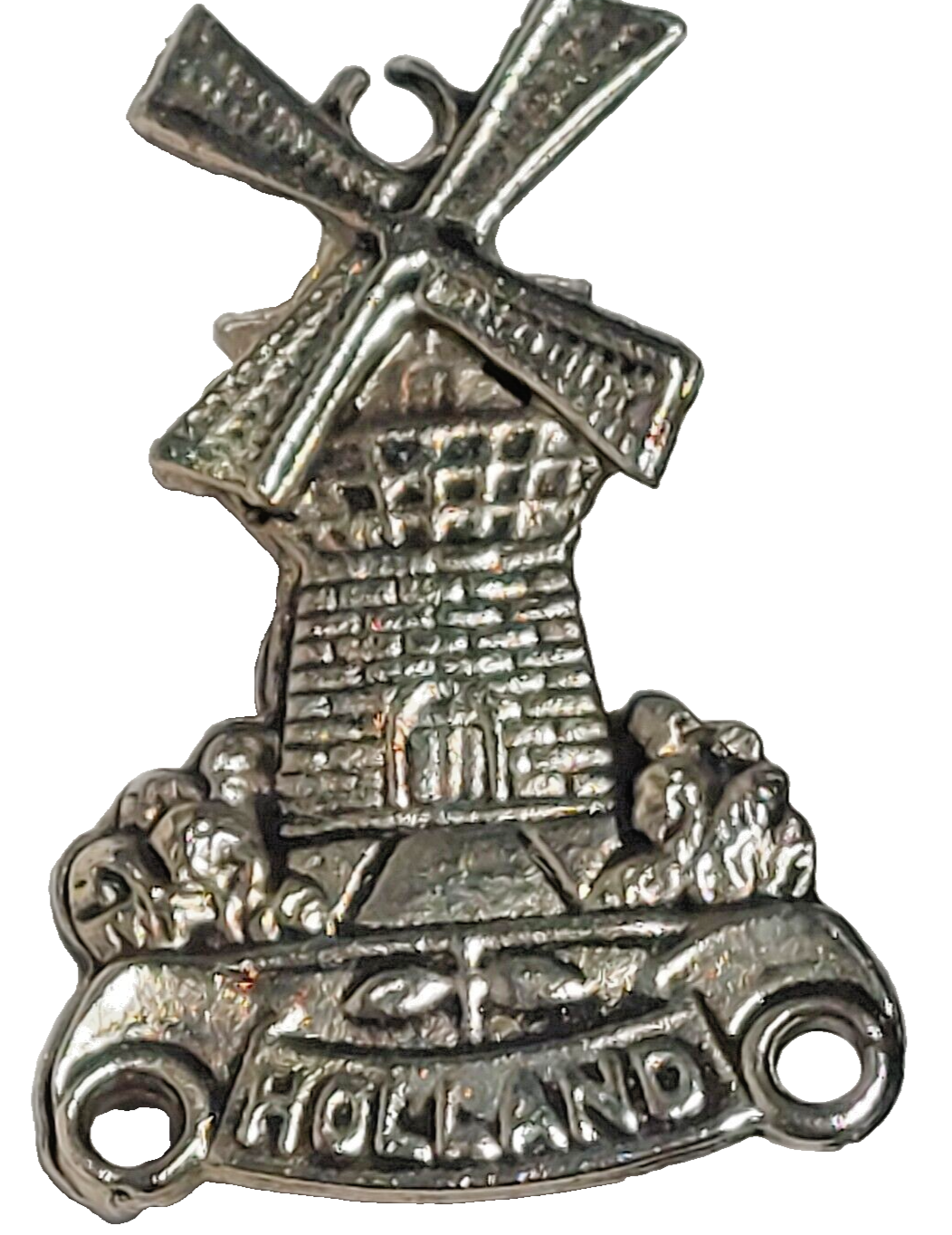 HOLLAND Windmill Silver Toned Lapel Pin | eBay