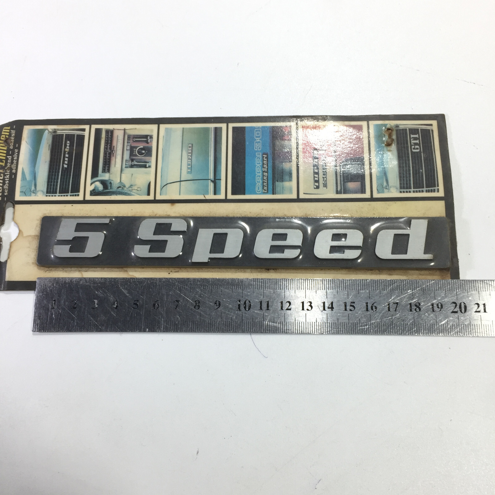 5 Speed Emblem Decal Fits For Toyota Retro Classic Cars New Old Stock ...