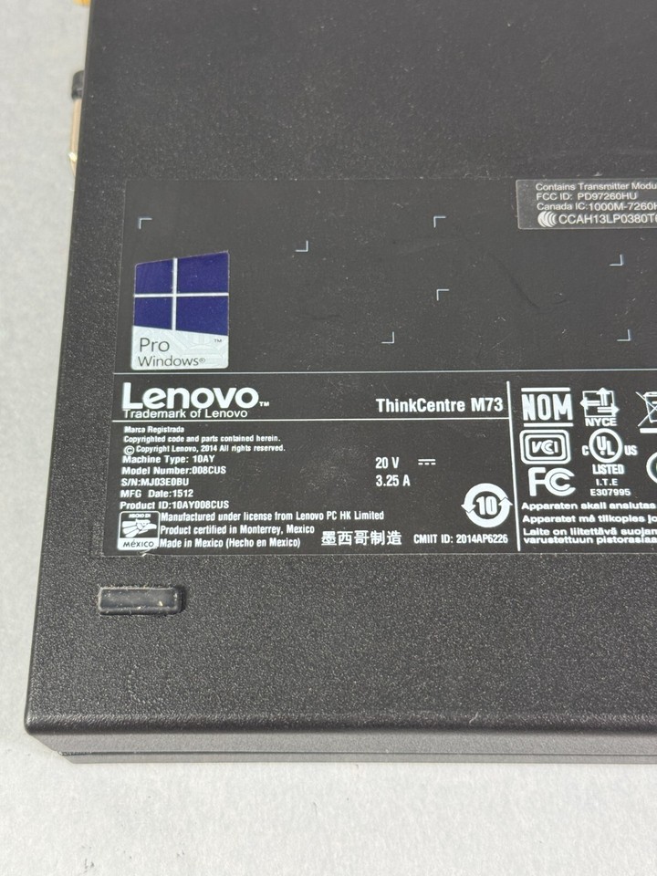 Lenovo ThinkCentre M73 i5-4570T 2.9GHz 8GB Ram 120GB SSD Win 10 Pro | eBay