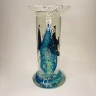 Eileen Gordon The Batfish Art Glass Sculpture Column Candle Stand ...